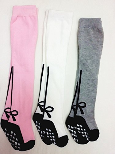 Baby Girl's Tights Stockings Non-skid Toddler Leggings Pants by Toptim (12-24M) 3 pack