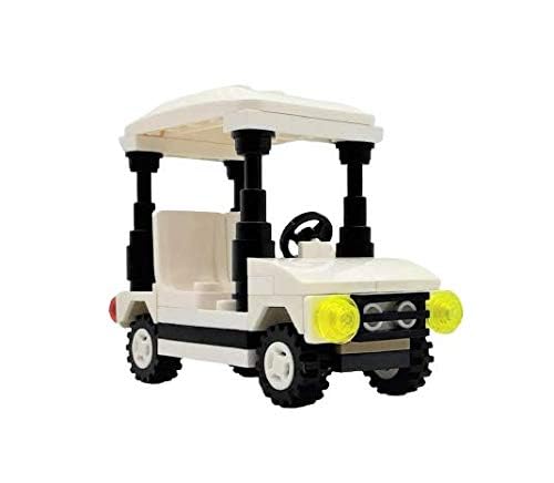 Building Brick Toys MOC City Town Village Golf Cart Compatible with All Major Brands Gulf Buggy for Kids Ages 4+ Great Gift Ideas AFOL