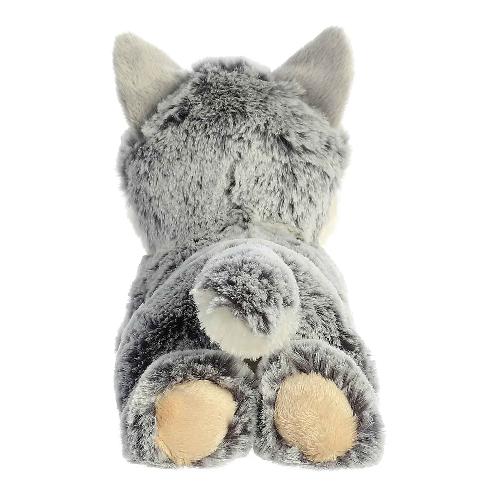 Aurora® Adorable Mini Flopsie™ Winter Wolf™ Stuffed Animal - Playful Ease - Timeless Companions - Gray 8 Inches