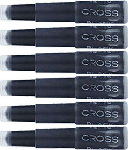 Cross Fountain Pen Ink Cartridge - Black (six per card)