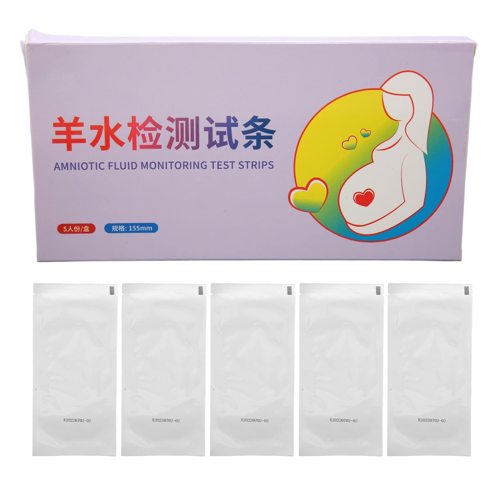Amniotic Fluid Test Strips Amniotic Fluid Test Str,Amniotic Fluid Test Strips5pcs Amniotic Fluid Test Strips Professional Self Inspection PH Test Strips Amniotic Fluid Test Pad for Pregn Women