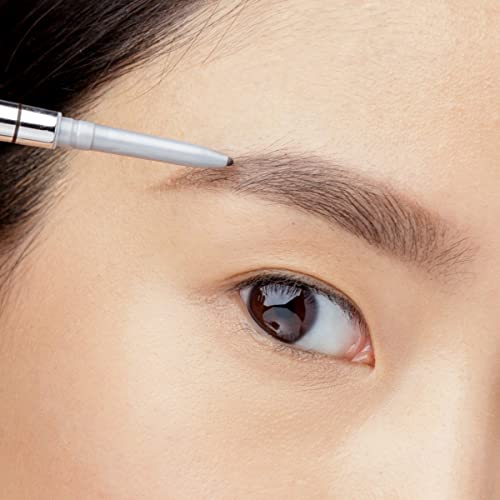 PÜR MINERALS Arch Nemesis 4-in-1 Dual-Ended Brow Pencil, Self-Sharpening Component, Built-In Brow Grooming Comb, Conditions & Strengthens Brow Hair- Medium,1 Count (Pack of 1)