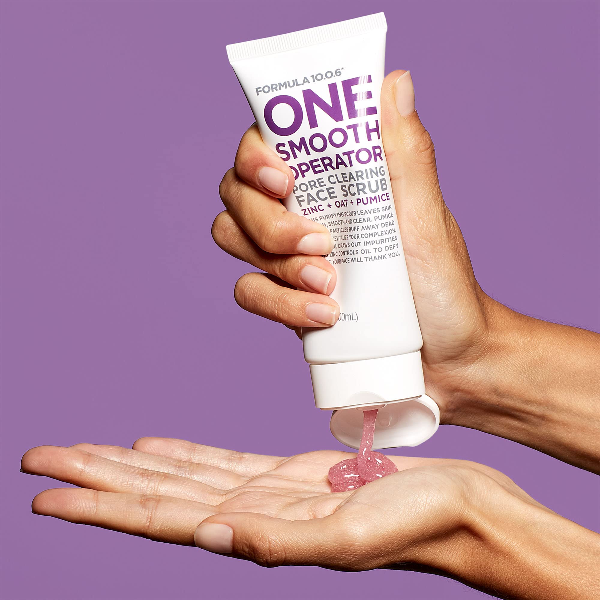 Formula 10.0.6 One Smooth Operator (3.4 Fl. Oz.) Pore Clearing Face Scrub that Leaves Skin Fresh, Smooth & Clear -Vegan, Paraben-Free & Cruelty-Free