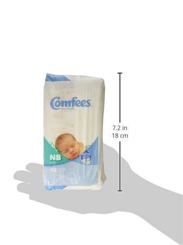 Comfees Baby Diapers for Newborns, 42 Count, Size N