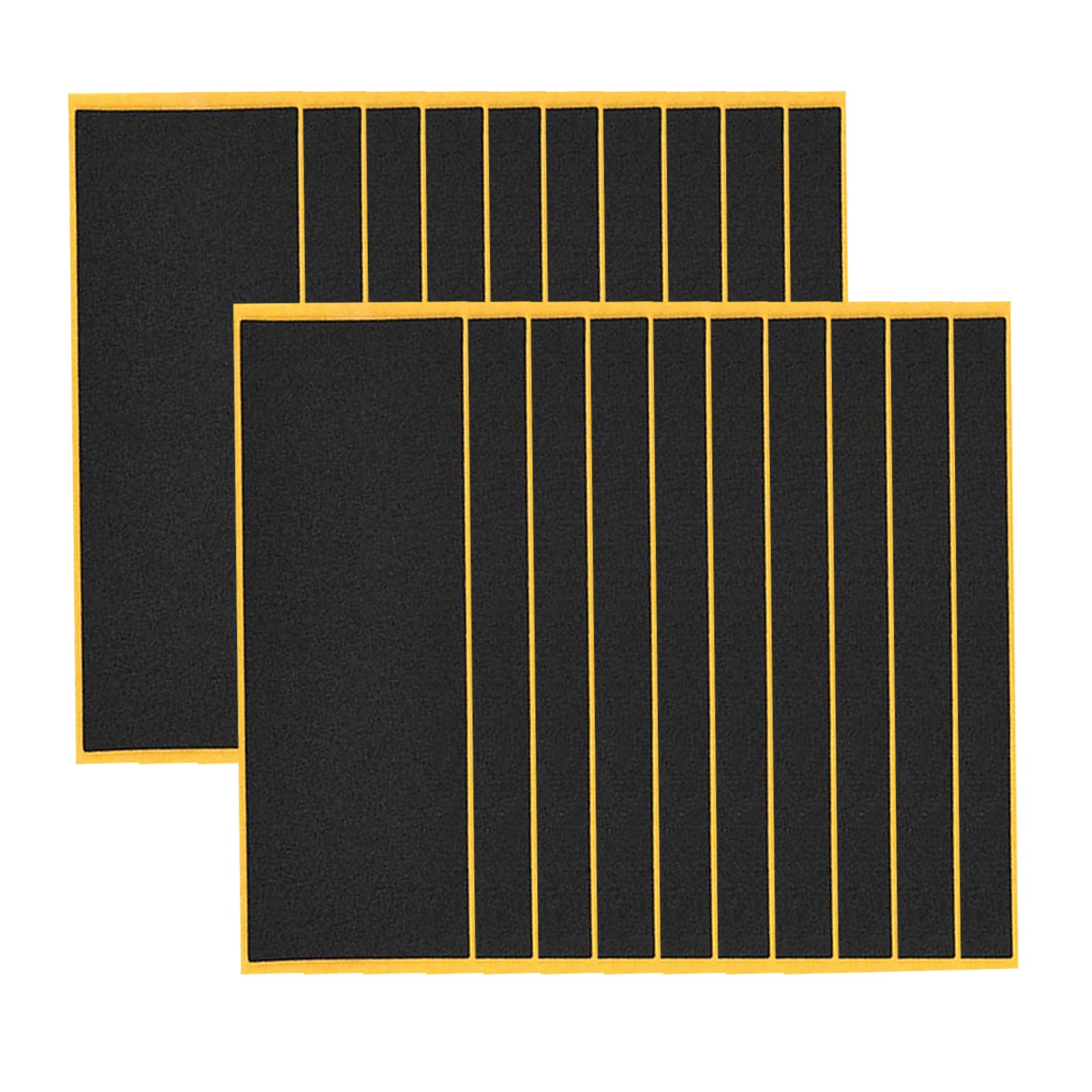Xloey Fingerboard Grip Tape,1.5x4.3 Inch Fingerboard Foam Grip Tape Stickers, Adhesive Backing,16Pcs