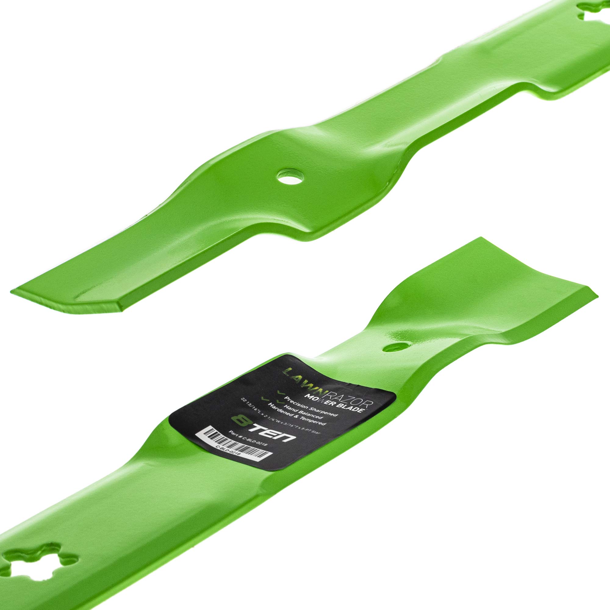 8TEN LawnRAZOR Mower Blade Set for Husvarna 532403107 YTH 21K46 20K46 2246LS 46 Inch Cut Deck (Mulching)