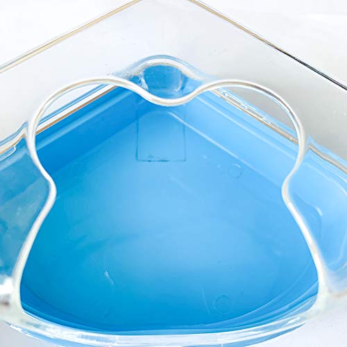 PINVNBY Hamster Bathroom Gerbil Plastic Sand Dry Bath Container Small Animal Sauna Toilet Sandbox with Scoop for Hamster Gerbil Rat Mice and Small Animal