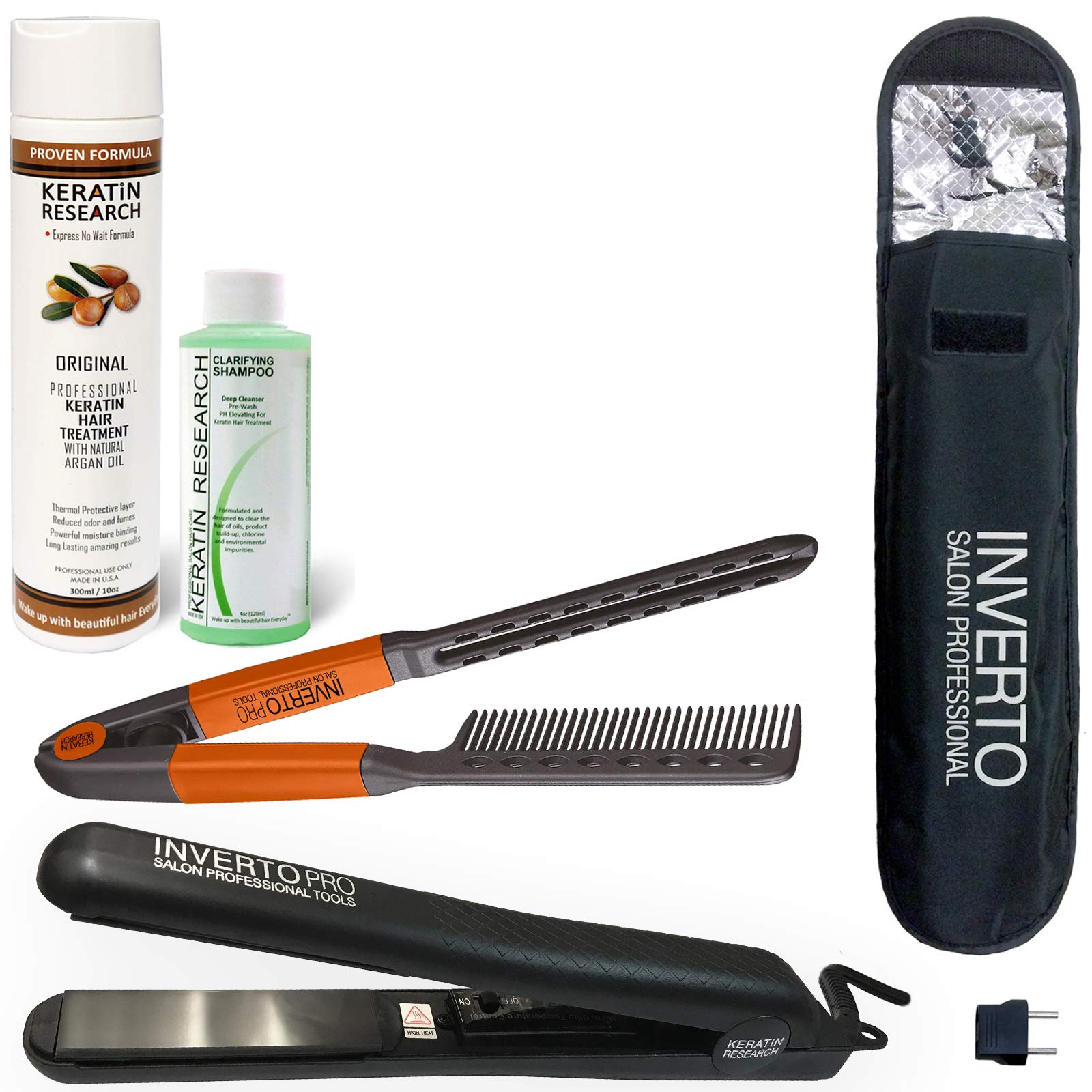 Complex Brazilian Keratin Blowout Hair Treatment 120ml Professional Results Straightens and Smooths Hair (KT 120ml (Keratin Treatment only)) Queratina Keratina Brasilera Tratamiento (VALUE KIT II)
