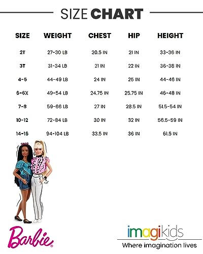 Barbie Little Girls Knotted Long Sleeve Graphic T-Shirt & Leggings Grey/Black 7-8