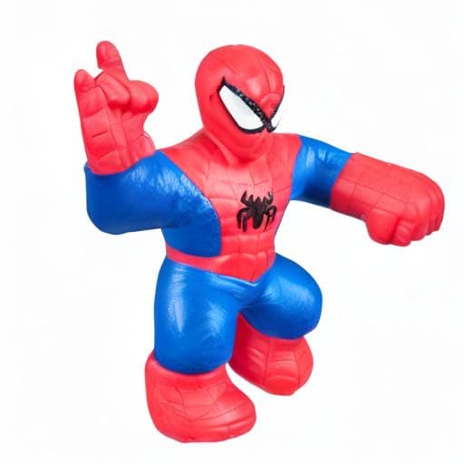 Heroes of Goo Jit Zu Marvel Minis - Mega 6 Pack. 6 Squishy, Stretchy, Gooey Mini Marvel Heroes 2.5" Tall - Spider-Man, Captain America-Sam Wilson, Venom, Captain Marvel, Groot and Black Widow