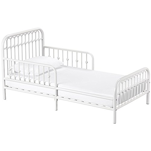 Little Seeds Monarch Hill Ivy Metal Toddler Bed, White