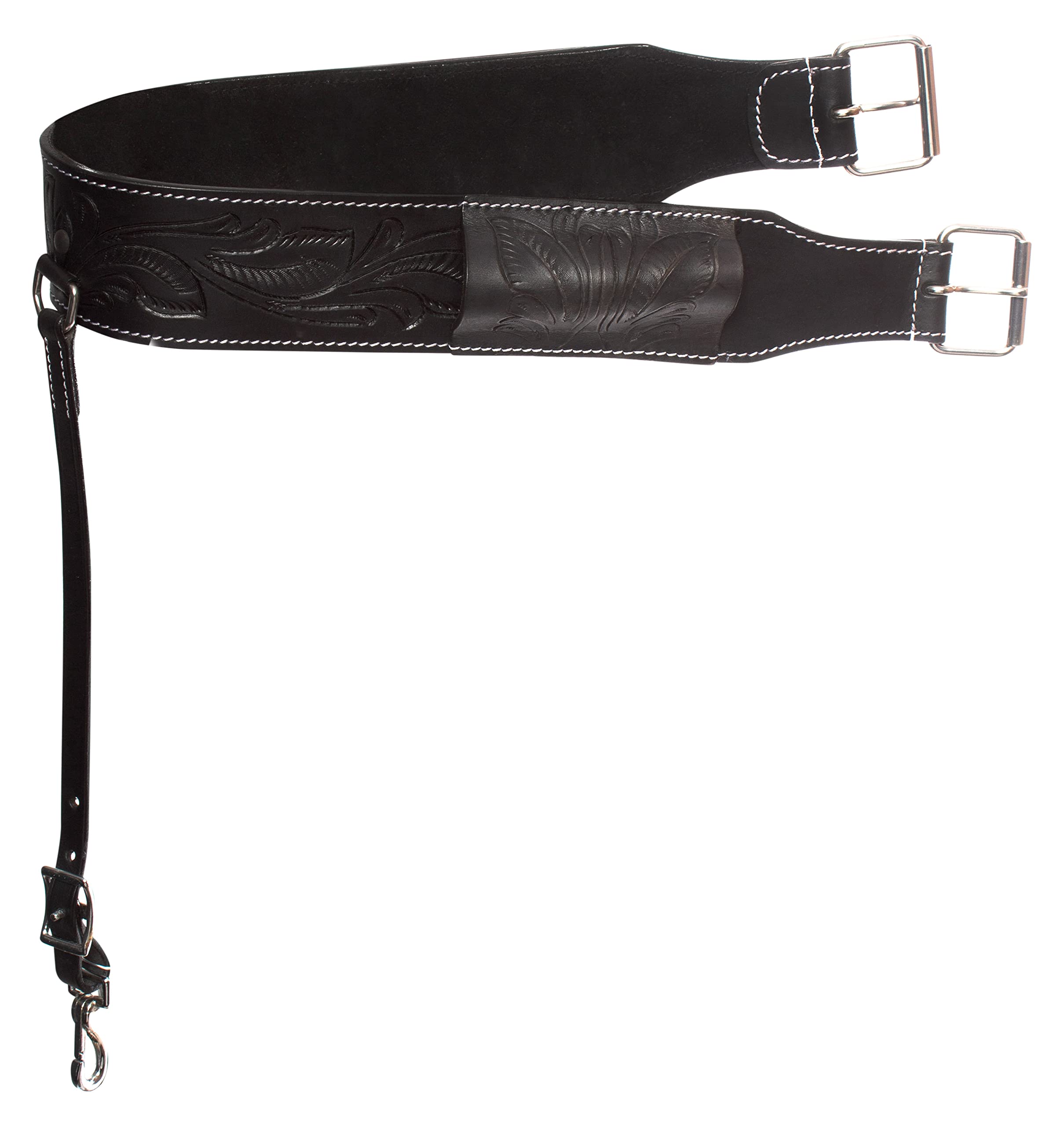 Acerugs PREMIUM WESTERN LEATHER BACK CINCH HORSE TACK DARK OIL with CONNECTOR STRAP (Standard)