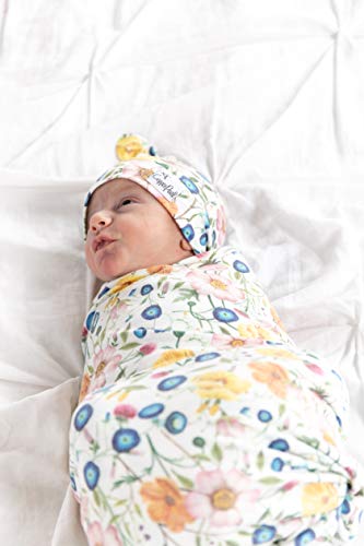 Large Premium Knit Baby Swaddle Receiving Blanket "Isabella" by Copper Pearl