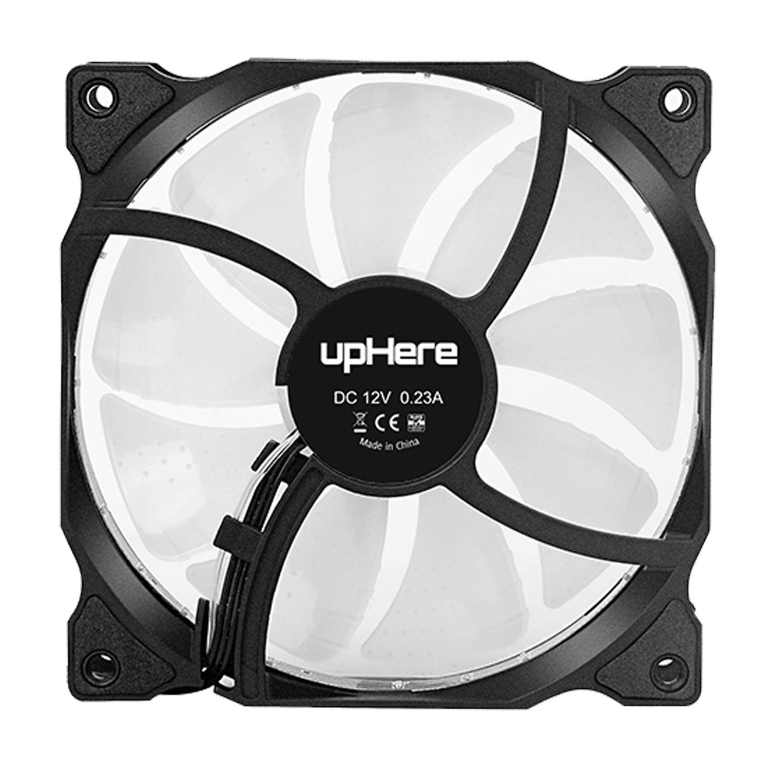 uphere 3-Pack Long Life Computer Case Fan 120mm Cooling Case Fan for Computer Cases Cooling 15LED Blue,15B3-3