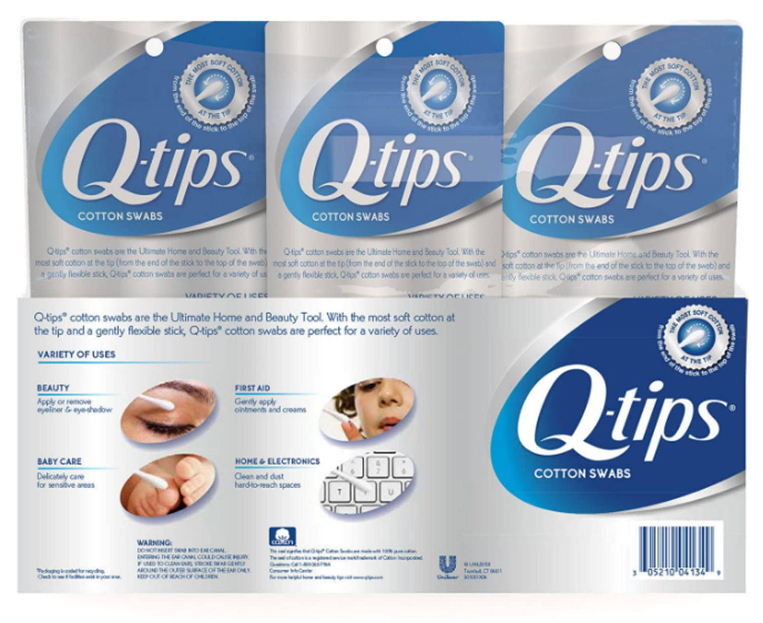Q-tips Cotton Swabs Value Pack, 1750-Count Package