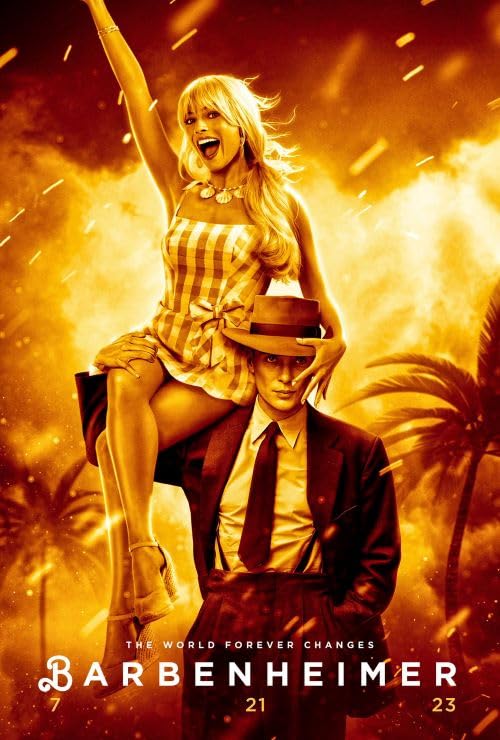 Barbie Margot Robbie, Ryan Gosling movie Character Photo Photograph Print (Barbenheimer (8 x 12 inches))