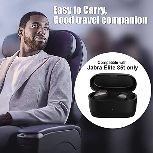 Charging Case for Jabra Elite 85t, Charging Case Replacement Compatible with Jabra Elite 85t Earbuds Charger Support Bluetooth Pairing, Wired and Wireless Charging (NOT Included Earbuds)
