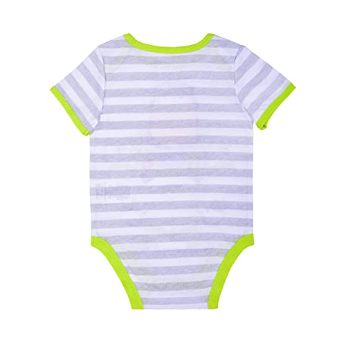 Disney Baby-Boys 1 Buzz Lightyear Toy Story Creeper and 2 Buzz Bibs To Attach To The Creeper, White/Gray, 3-6 Months (3-Piece)