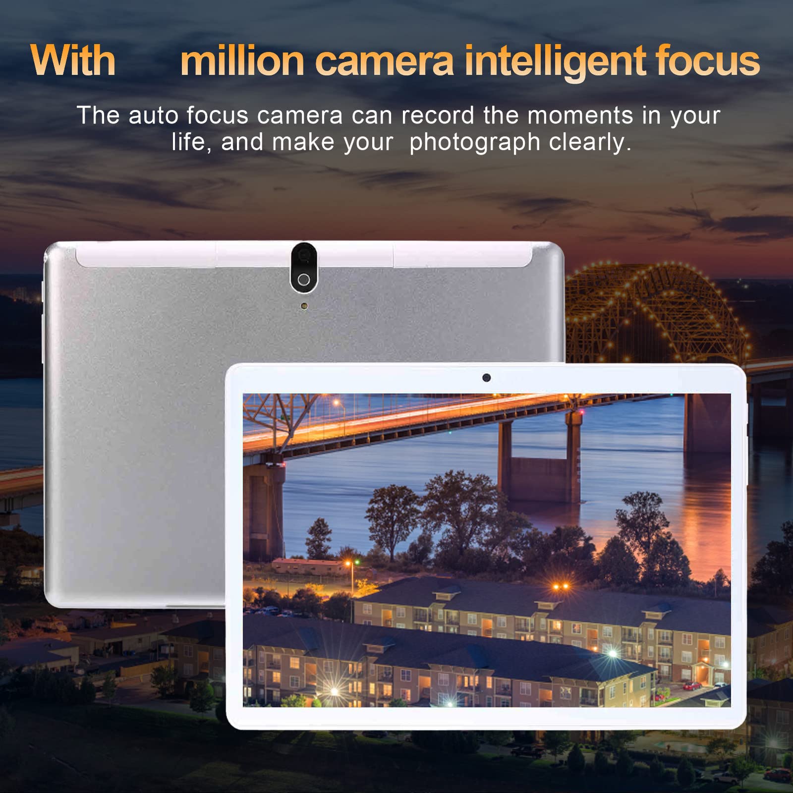 Android 9.0 Tablet, 10.1 inch Smart Tablet 1+16GB ROM 8 Core WiFi 0.3MP+2MP Dual Camera Game Tablet Best for Adults Working Childrens School Learning Birthday Gift