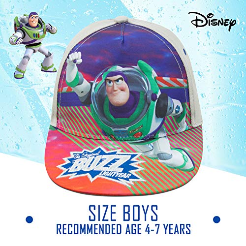 Disney Boys Toy Story 4 Buzz Lightyear Baseball Cap - Age 4-7 Grey