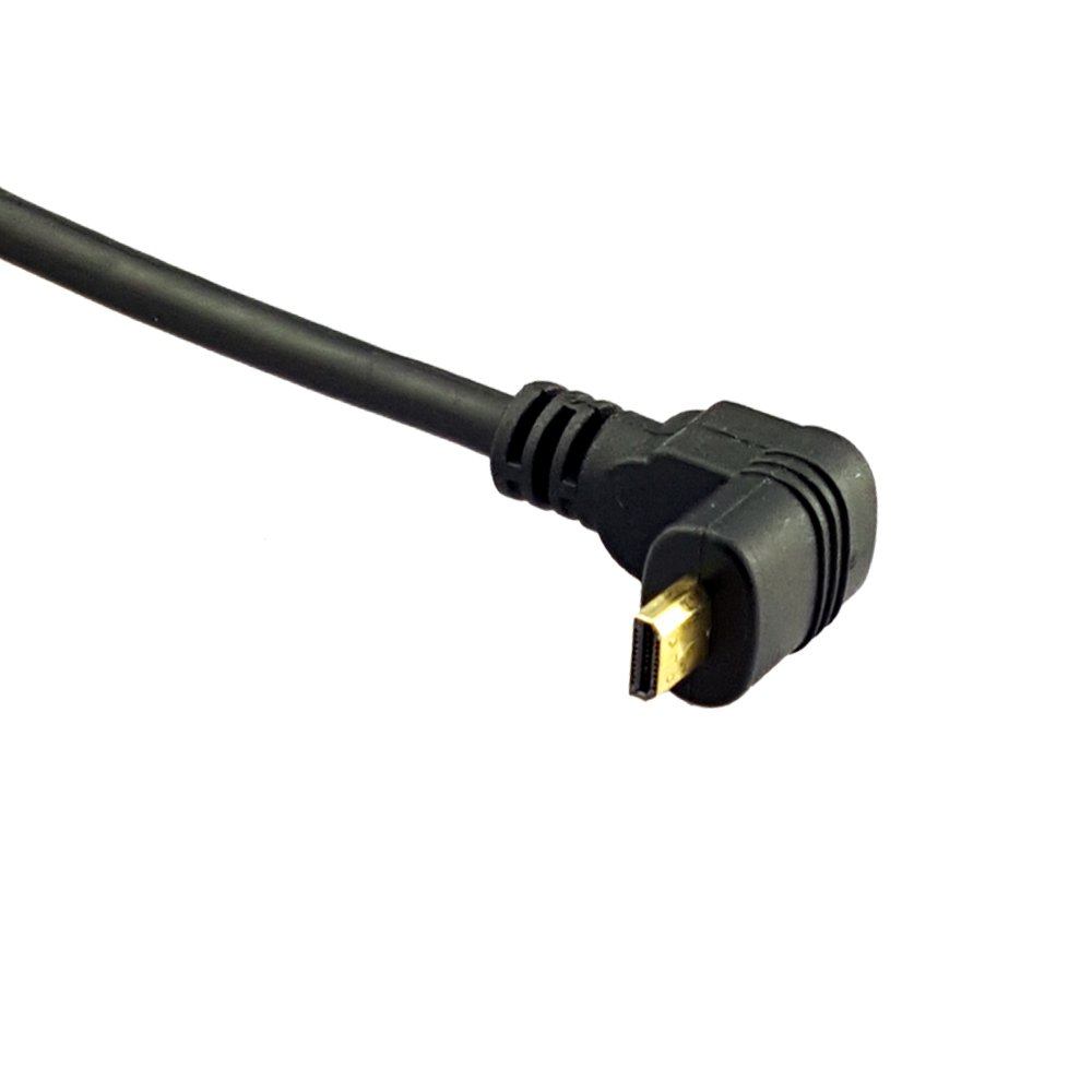 Seadream 1Foot 90 Degree Down Angle Micro HDMI Male to HDMI Male Cable Connector (1Pack Down Angle)