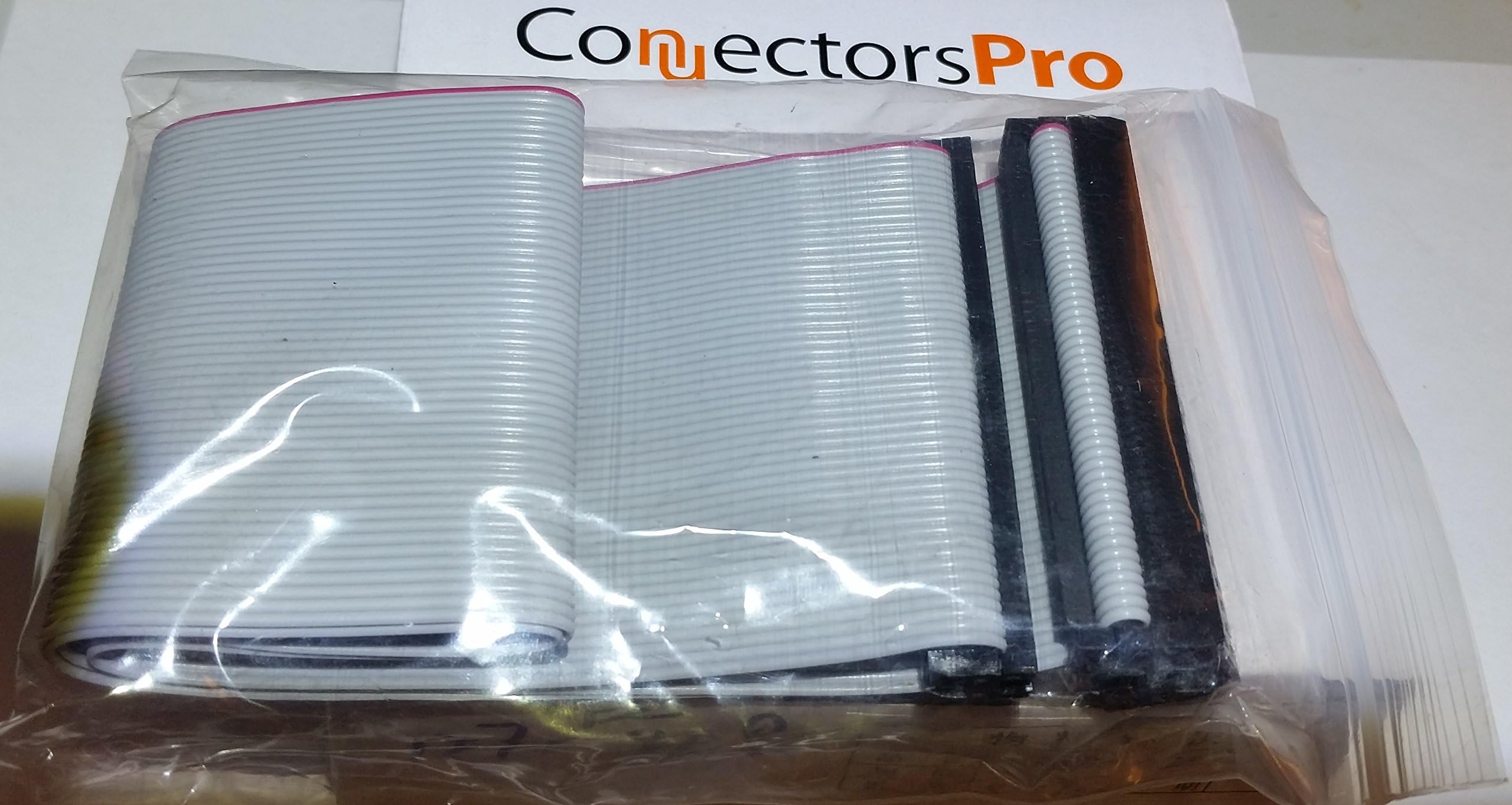 Connectors Pro PC Accessories 24 Inches 3 Female Connectors IDC 2x25 50P SCSI Internal Flat Ribbon Cable, 24" SCSI-1 50 Pins
