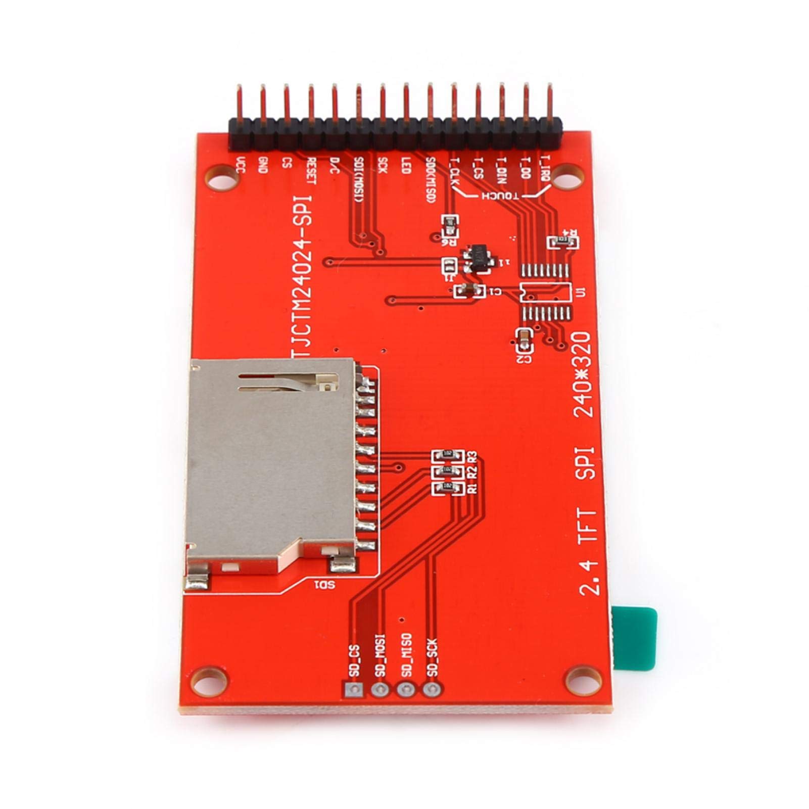 Jectse LCD Display, 2.4 inch 240x320 SPI LCD Display Panel Module ILI9341 Driver with PCB 5V/3.3V STM32 for,Teensy 3.2,
