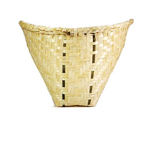 Big Size Sticky Rice Steamer Pot Basket Made from Bamboo Nature Cover Cook Kitchen Cookware Tool Vegetables, Dim Sum, Buns, Chicken Fish Meat