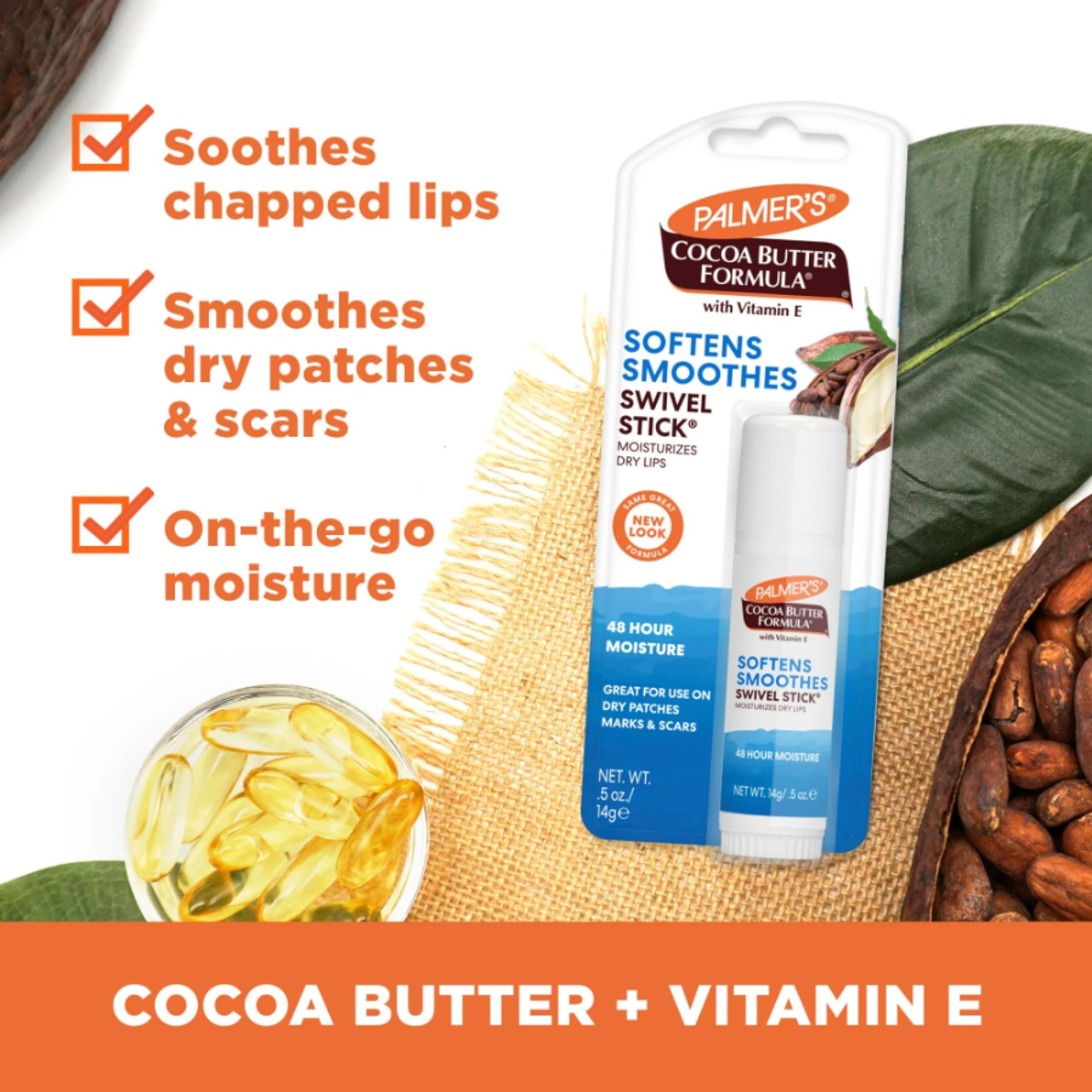 Palmer's Cocoa Butter Formula Swivel Stick, 0.5 Ounce (Pack of 2) by Palmer's