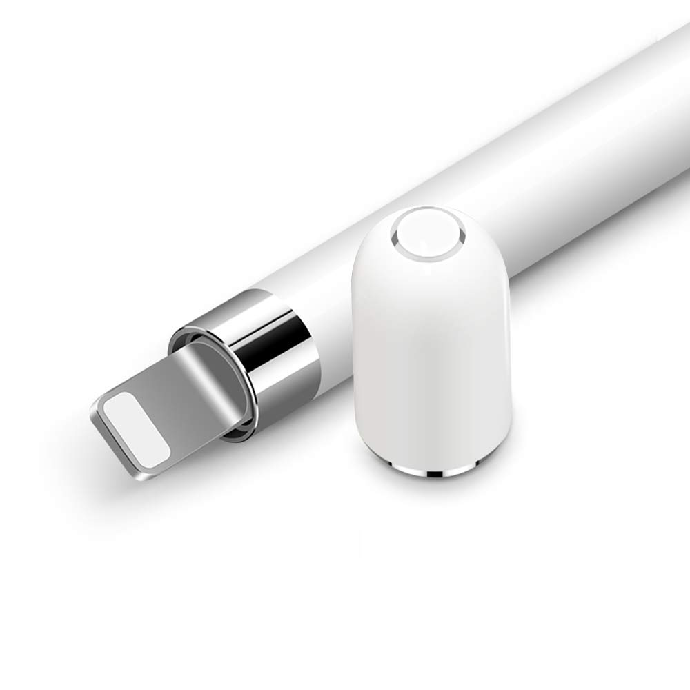Jelanry Pencil Cap for Apple Pencil Magnetic Replacement Cap Stylus Protective Cover Caps for Apple Pencil 1st Generation iPad Pro Pen (2 Pack)