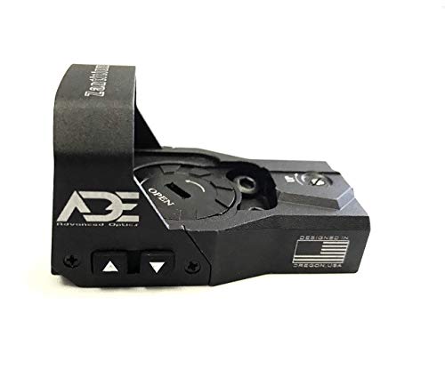 ADE Zantitium RD3-015 Red Dot Sight + Rear Sight Optic Mounting Plate/Adapter for All Glock (Non-MOS,Non-Aftermarket Slide) Standard, Canik TP9SF and Taurus GX4/G3C/G3 with Factory Steel Sight Pistol