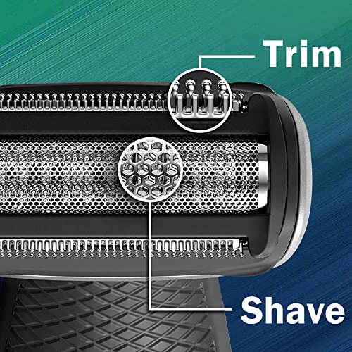 BG2000 Shaver foil Head replacement Compatible with Philips Norelco Bodygroom BG7040/BG7030/BG2039,2 count(NOT Fit For BG5025)