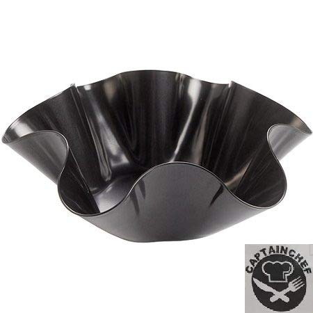 Chefcaptain Tortilla Pan Set Non Stick Steel Taco Salad Bowl Makers Tortilla Shell Maker Extra Thick Steel Set of 4
