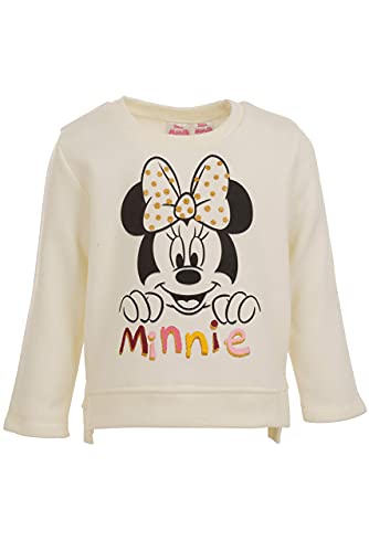 Disney Minnie Mouse Little Girls Sweatshirt and Leggings Outfit Set White 7-8