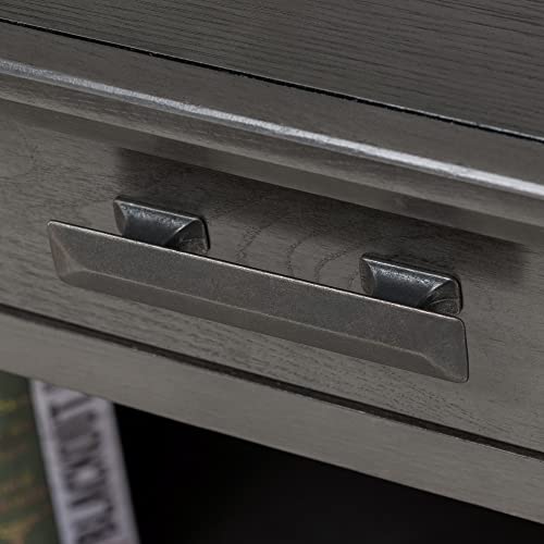 Leick Home Riley Holliday Computer Desk with Dropfront Keyboard Drawer, FURNITURE, Smoke Gray