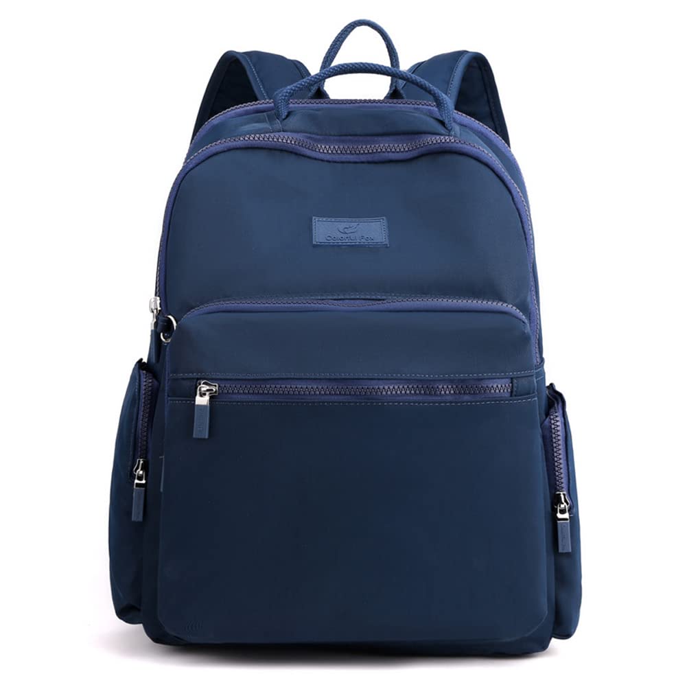 Backpack Purse for Women Casual Nylon Backpack Mutiple Pockets Travel Work Daypacks Blue