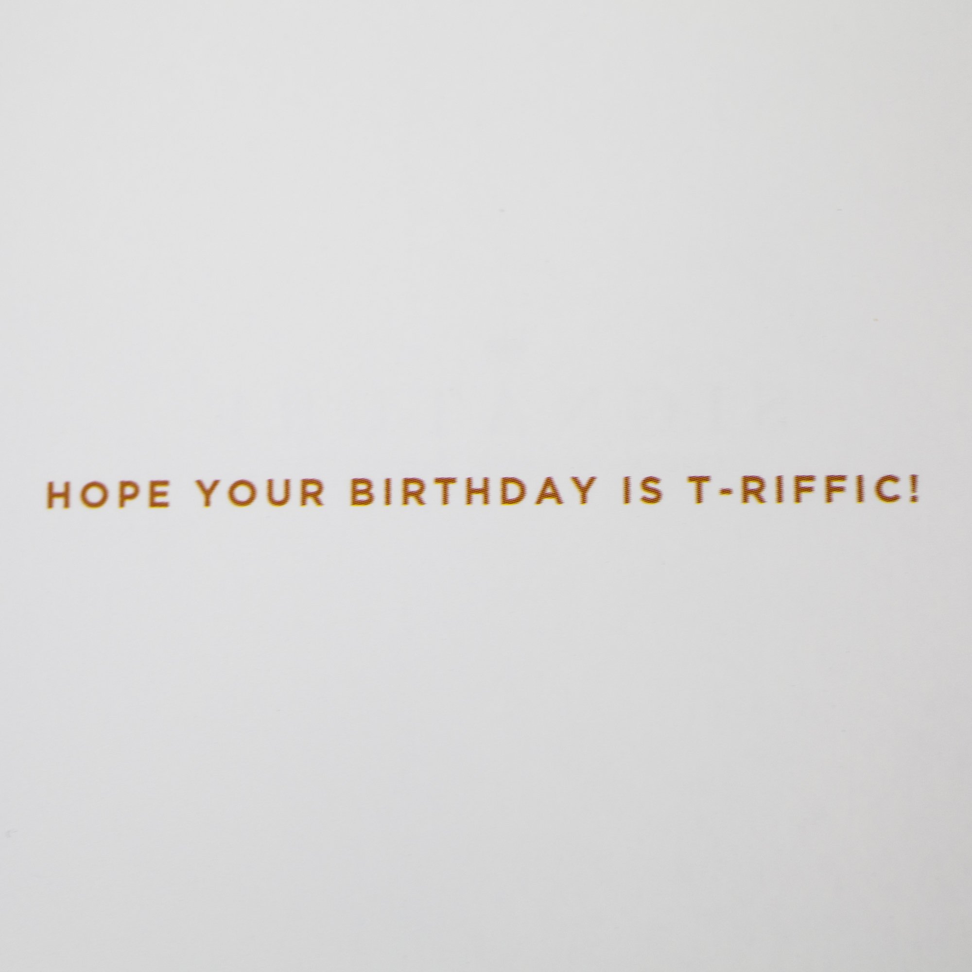 Hallmark Signature Birthday Card for Boy (T Rex)