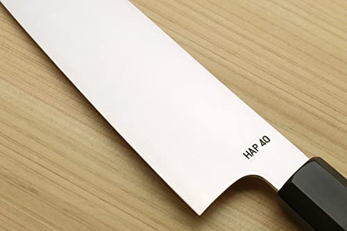 Yoshihiro HAP40 High Speed Stainless Steel Gyuto Chefs Knife Rosewood Handle (8.25'' (210mm))
