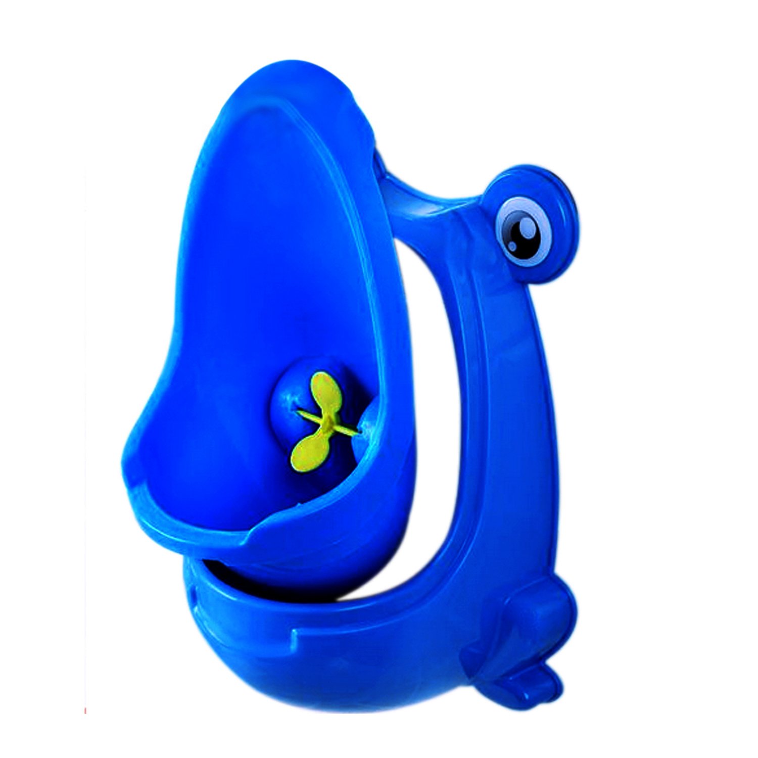 Engaging & Fun - Colorful Frog Boys Potty Training Urinal with Whirling Target - Use a Baby Boy Urinal, Making It Fun, Easy Stress Free to Potty Train a Boy (blue) by MamaKids