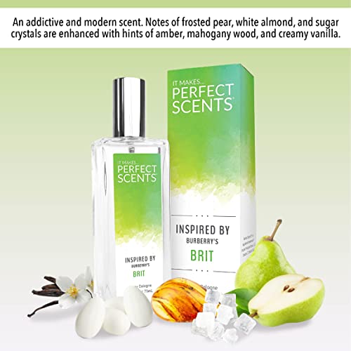Perfect Scents Fragrances, Inspired by Burberry Brit, Women’s Eau de Toilette, Vegan, Paraben Free, Never Tested on Animals, 2.5 Fluid Ounces