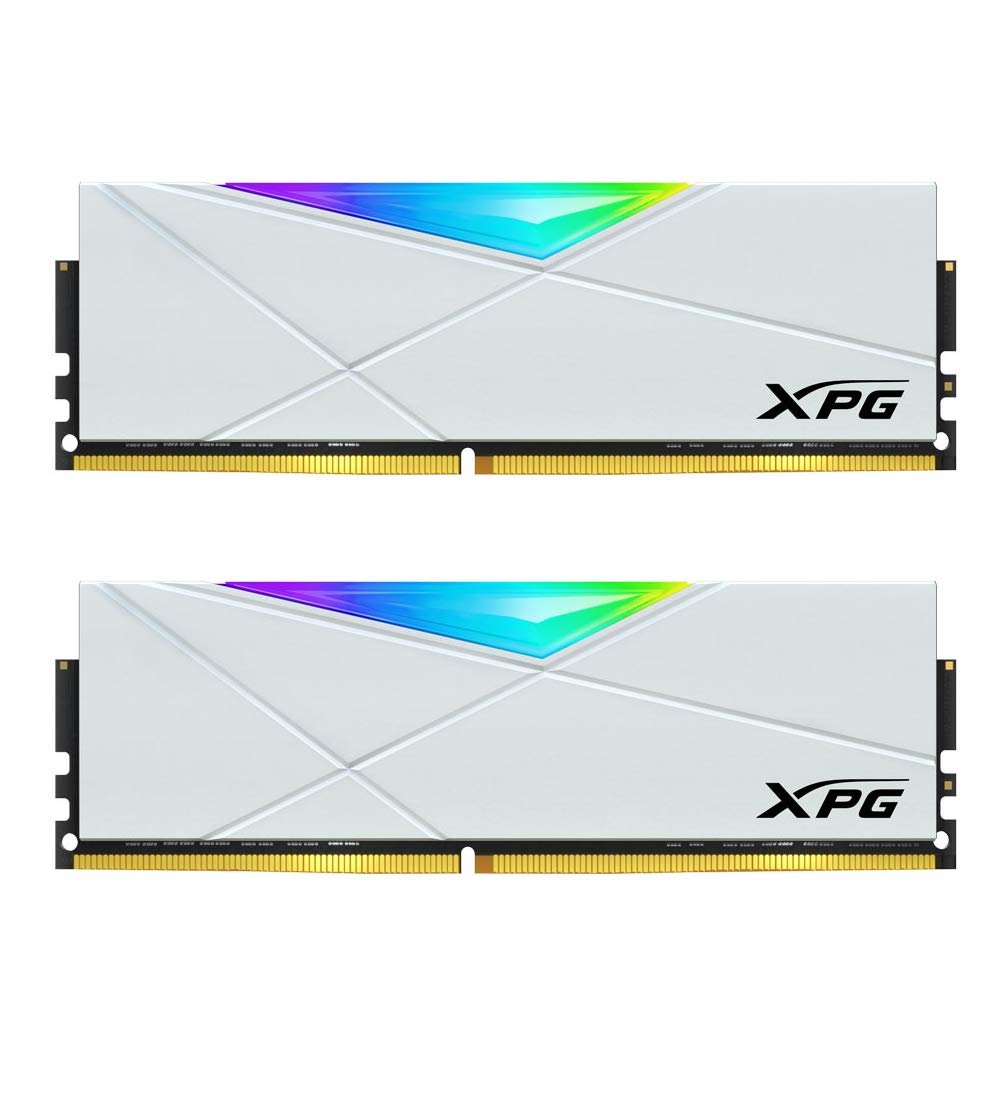 ADATA Premium SSD for PS5 1TB PCIe Gen4 M.2 2280 Gaming SSD bundle with XPG DDR4 D50 RGB 16GB (2x8GB) 3600MHz Desktop Memory White (APSFG-1T-CSUS AX4U36008G18I-DW50)