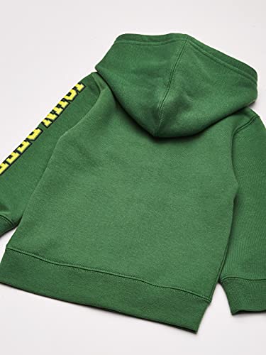 John Deere baby boys Fleece Zip Hoody Hooded Sweatshirt, Green, 4T US