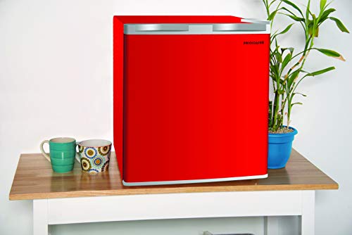 Frigidaire EFR115-RED 1.6 Cu Ft Compact Fridge for Office, Dorm Room, Mancave or RV, Red