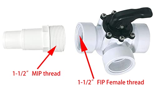 Amptyhub SPX1091Z7 SPX1091Z4 Combo Hose Adapter Replacement for Hayward Wide Mouth Skimmer and Chlorine Feeder (6 Pack)