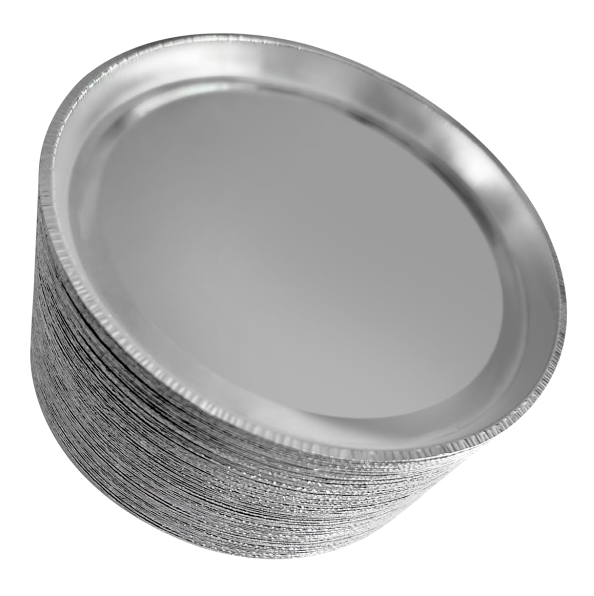 Aluminum Sample Pan for Laboratory Moisture Analyzers,102mm Disposable Aluminum Weighing Dishes, 80Pcs