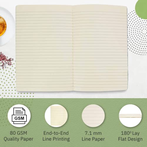 Simply Genius A5 Notebooks for Work, Travel, Business, School & More - College Ruled Notebook - Softcover Journals for Women & Men - Lined Note Books with 92 pages, 5.5" x 8.3" (Gray, 30 pack)