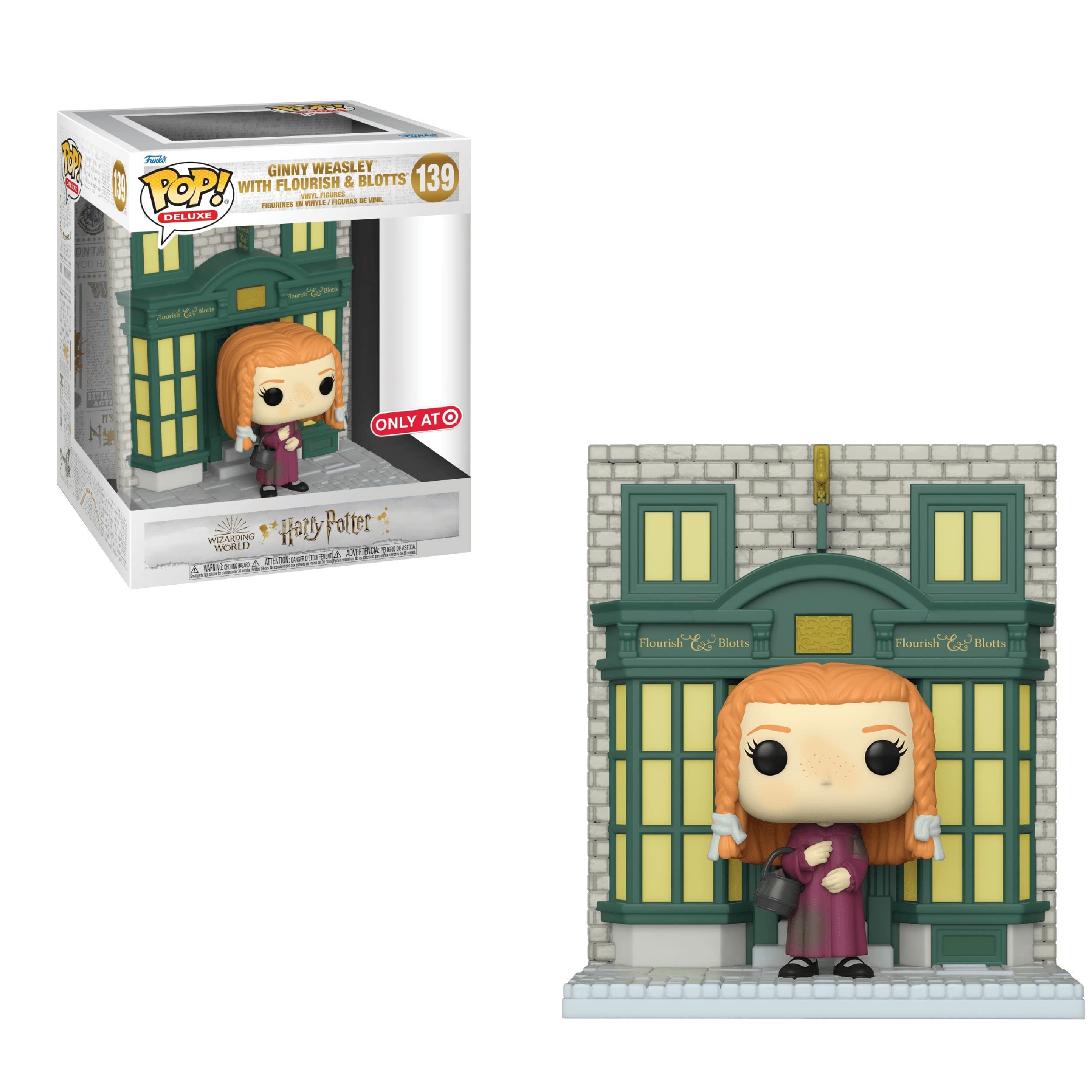 Funko Pop! Deluxe Harry Potter 139 Ginny Weasley with Flourish & Blotts (Special Edition)