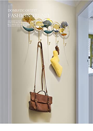 BBSJ Nordic Bedroom Door Back Hook Fashion Entry Porch Coat Hook Free Punching Metal Coat Hook Wall Hanging