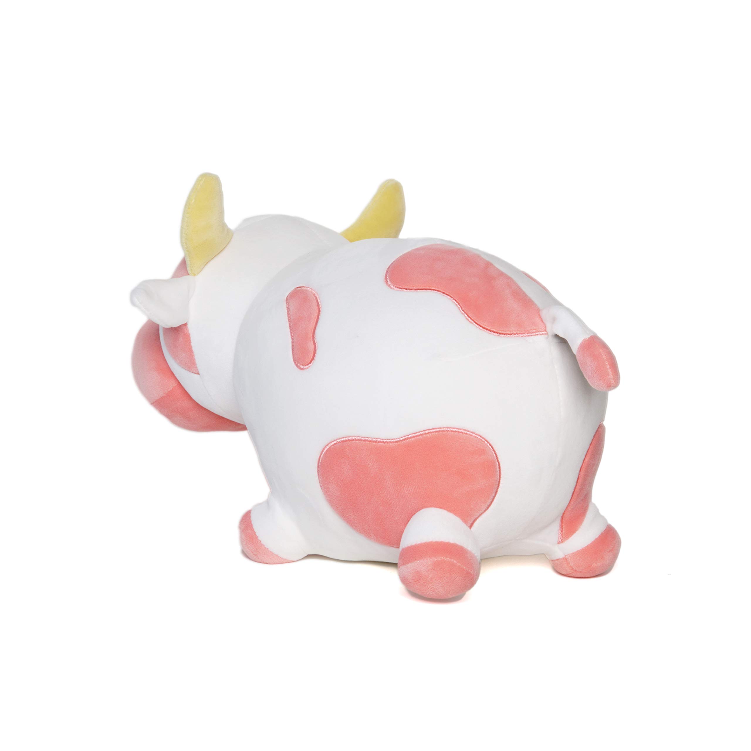 Avocatt Pink Cow Plush Toy - 10 Inches Plushie Stuffed Animal - Hug and Cuddle with Squishy Soft Fabric and Stuffing - Cute Cow Gift for Boys and Girls