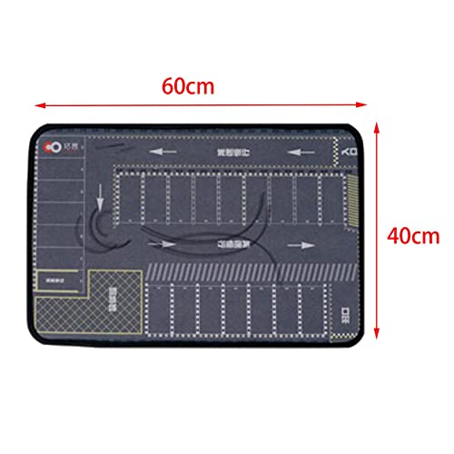 predolo Diecast Car Parking Lot, Mini Model Car Garage Scene Mat Underground Garage Mouse Pad /64 Scale Diecast Car Layout Tabletop Decor, Round Corner Mat